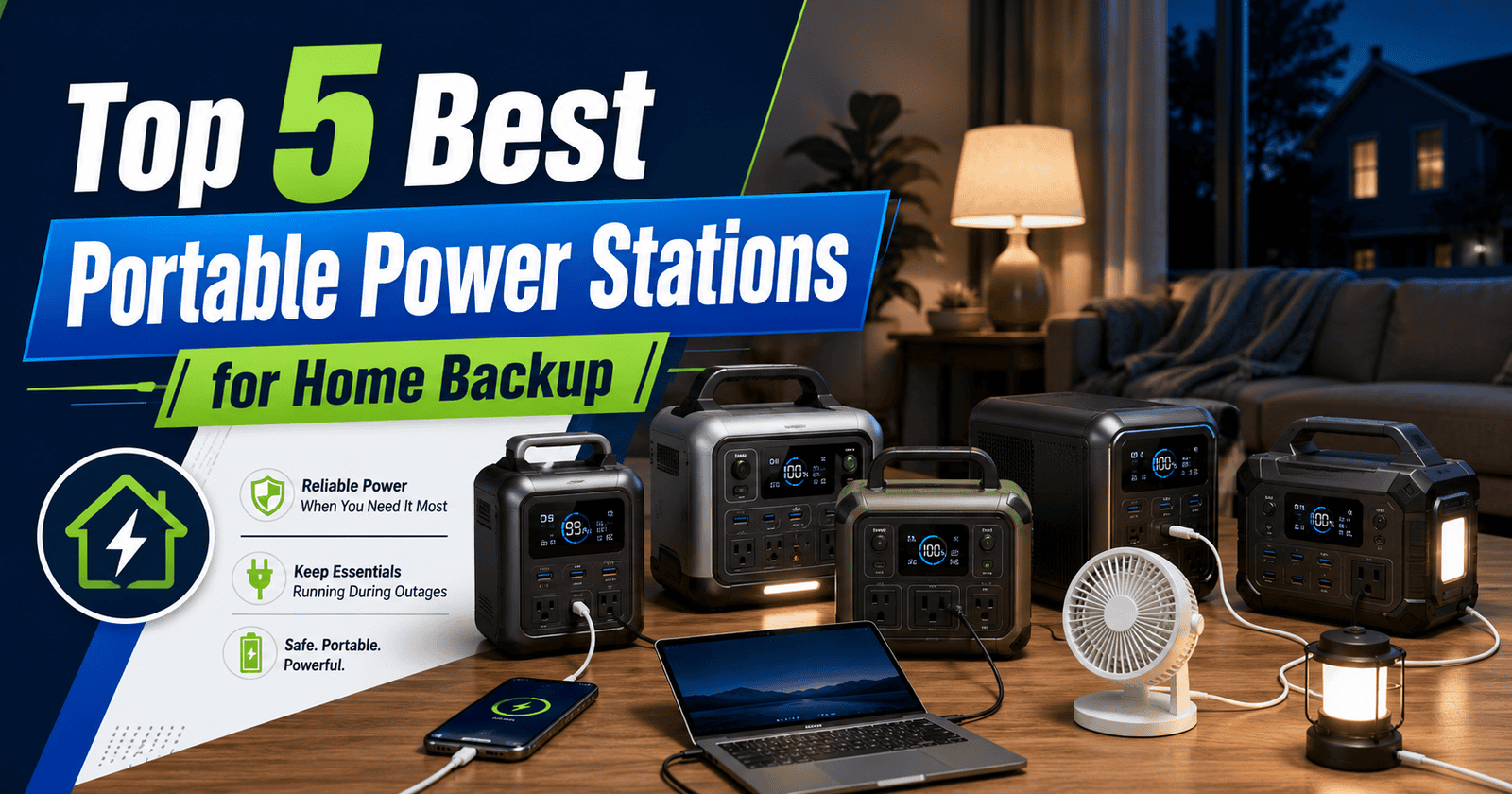 top 5 Best Portable Power Stations for Home Backup 2026