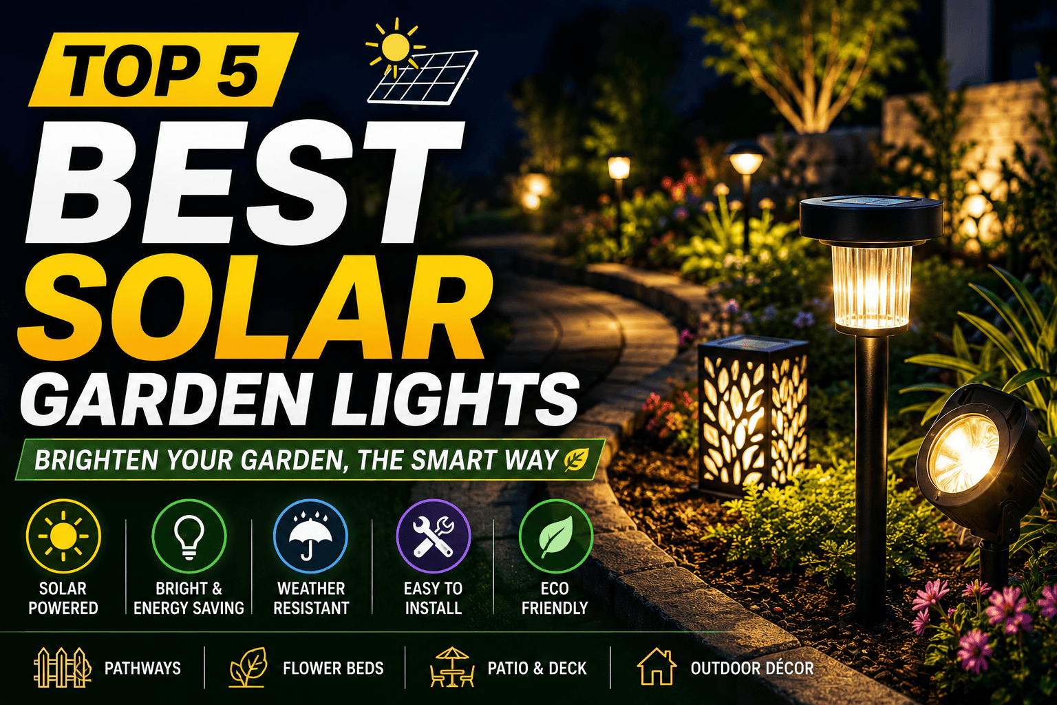 top 5 Best Solar Garden Lights 2026